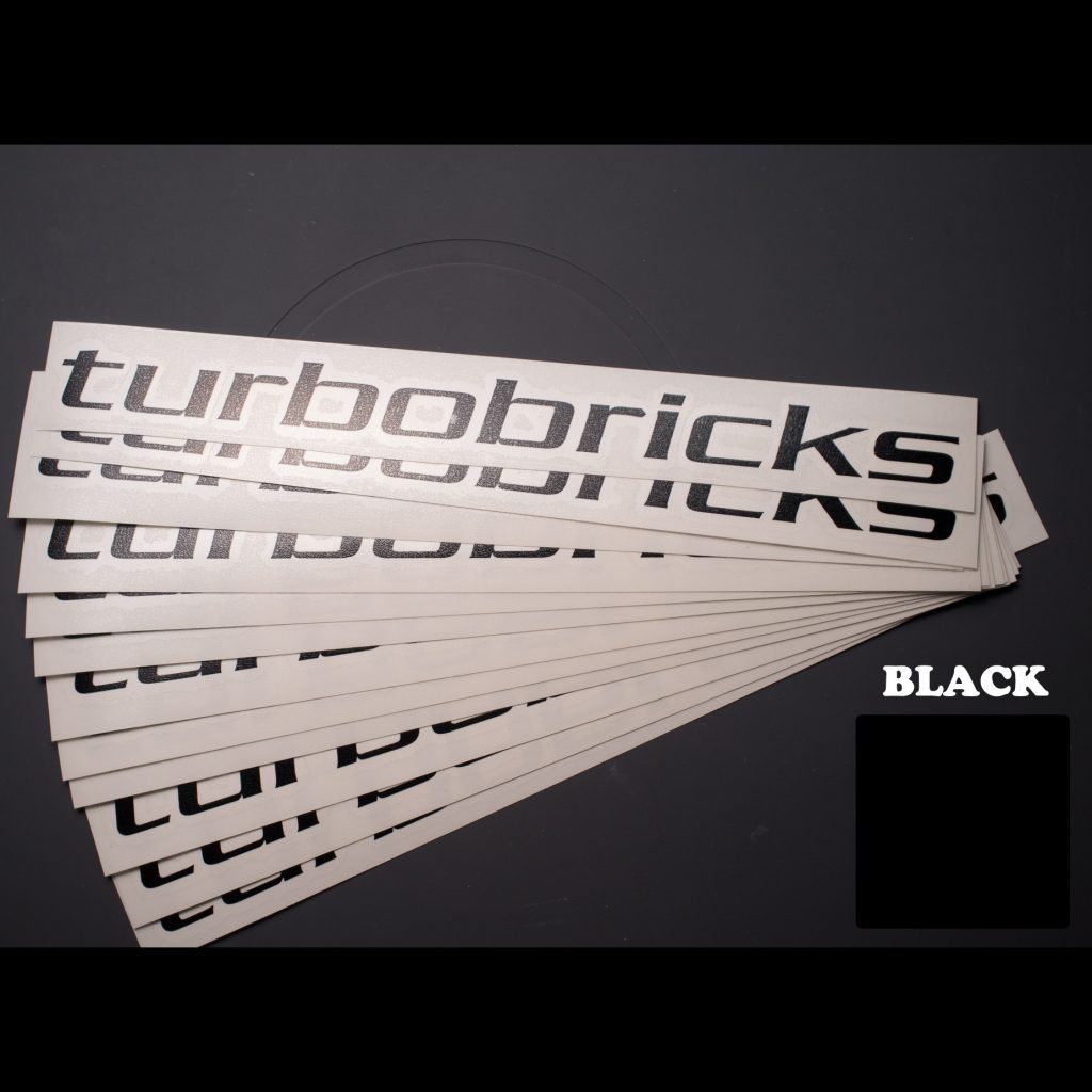 Turbobricks Sticker – Black – Studios of The Wild